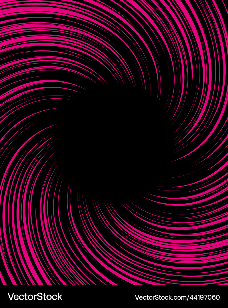 Neon pink spiral lines speed motion background Vector Image