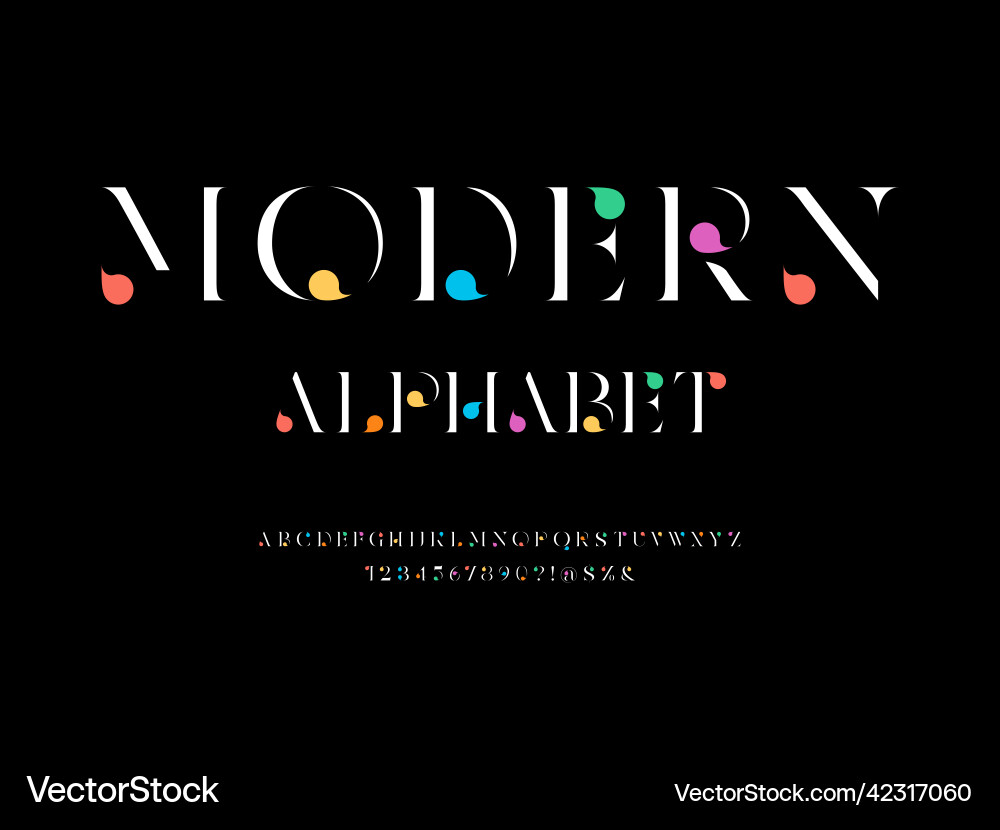 Stylized font Royalty Free Vector Image - VectorStock