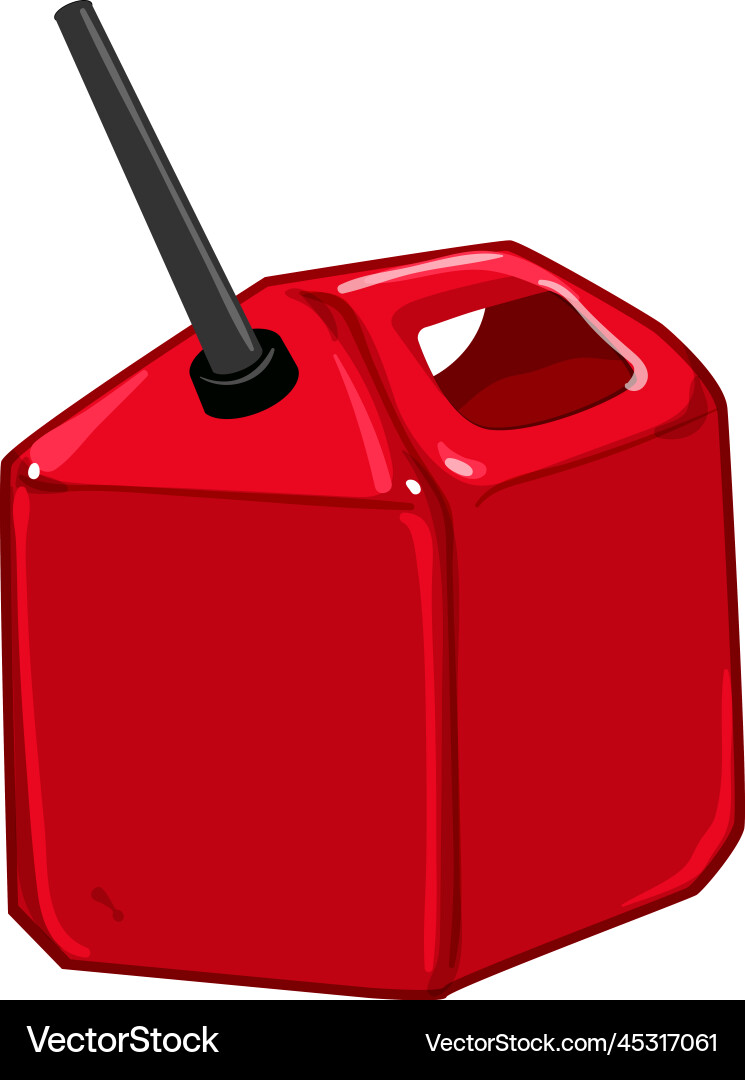 Container fuel can cartoon Royalty Free Vector Image
