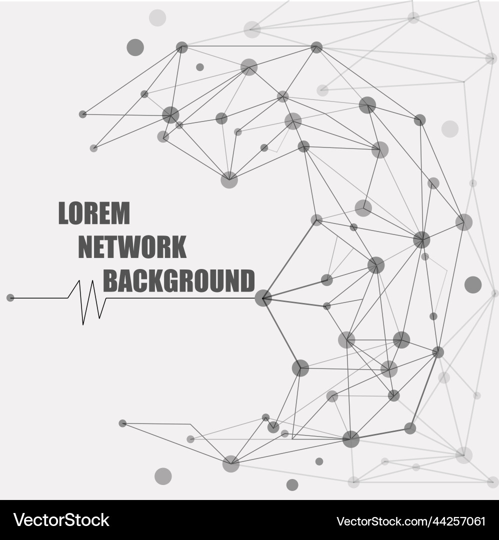 Design technology network background connection Vector Image