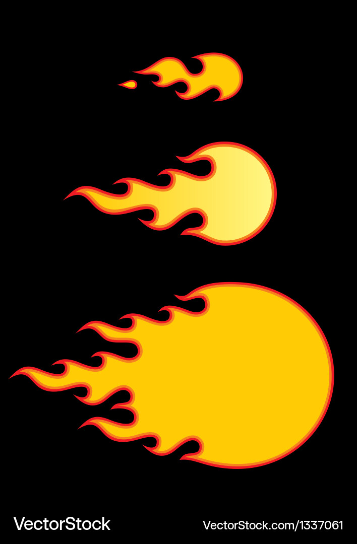 Fireball Royalty Free Vector Image - VectorStock