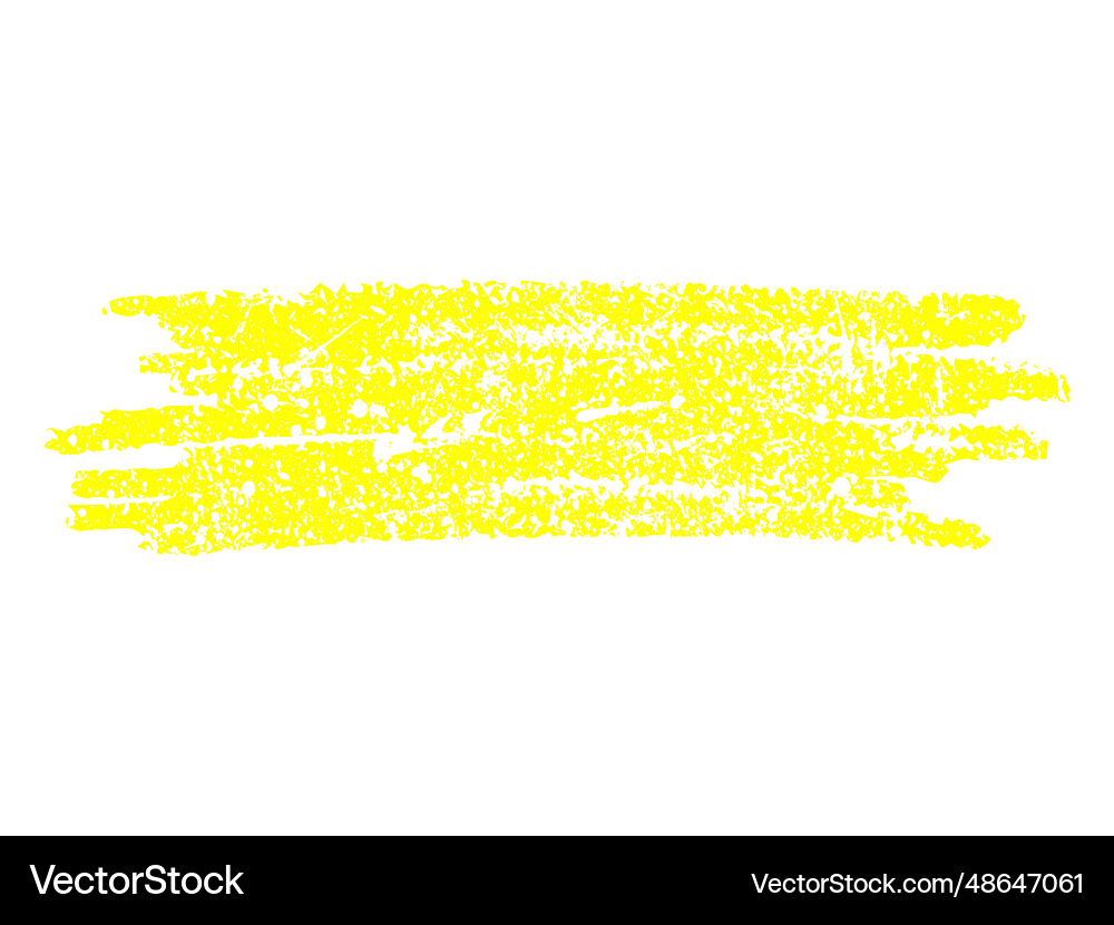 Yellow paint ink brush stroke line Royalty Free Vector Image