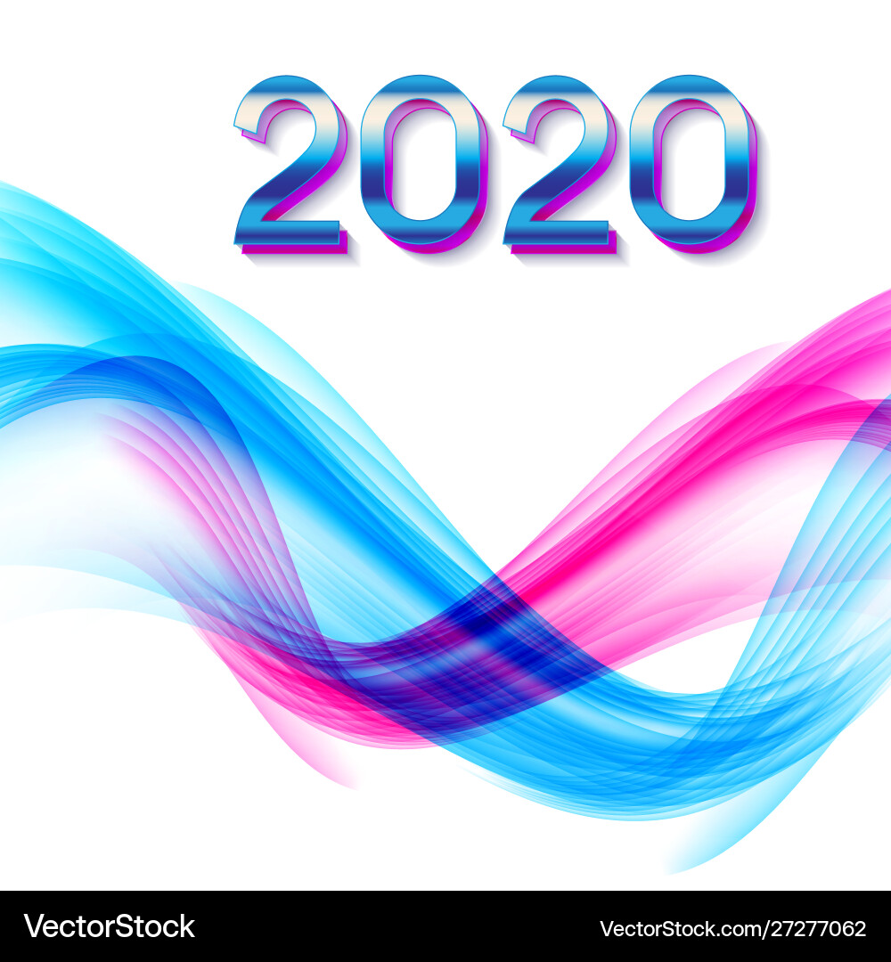 2020 abstract new year on background Royalty Free Vector