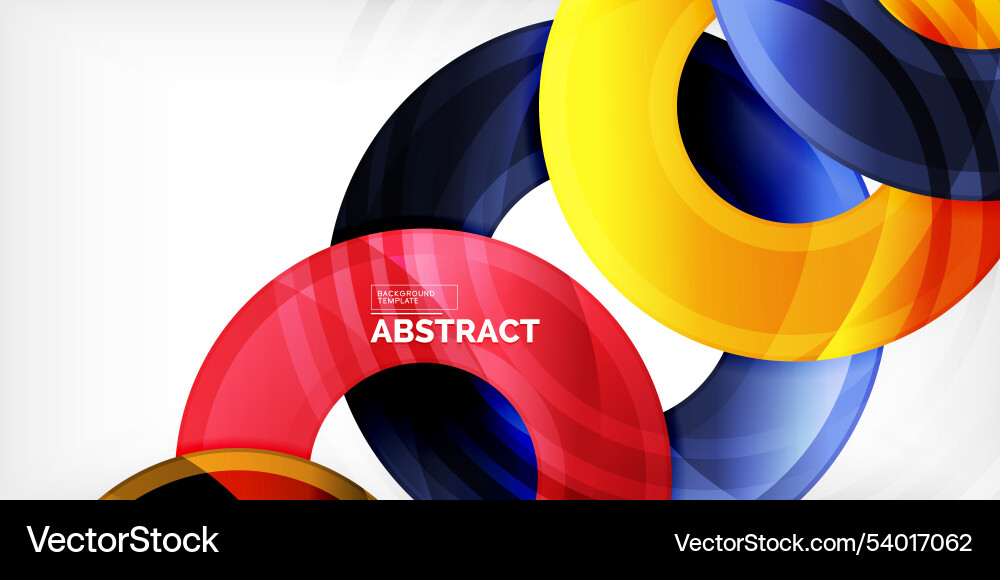 Circles round elements ring shapes premium Vector Image