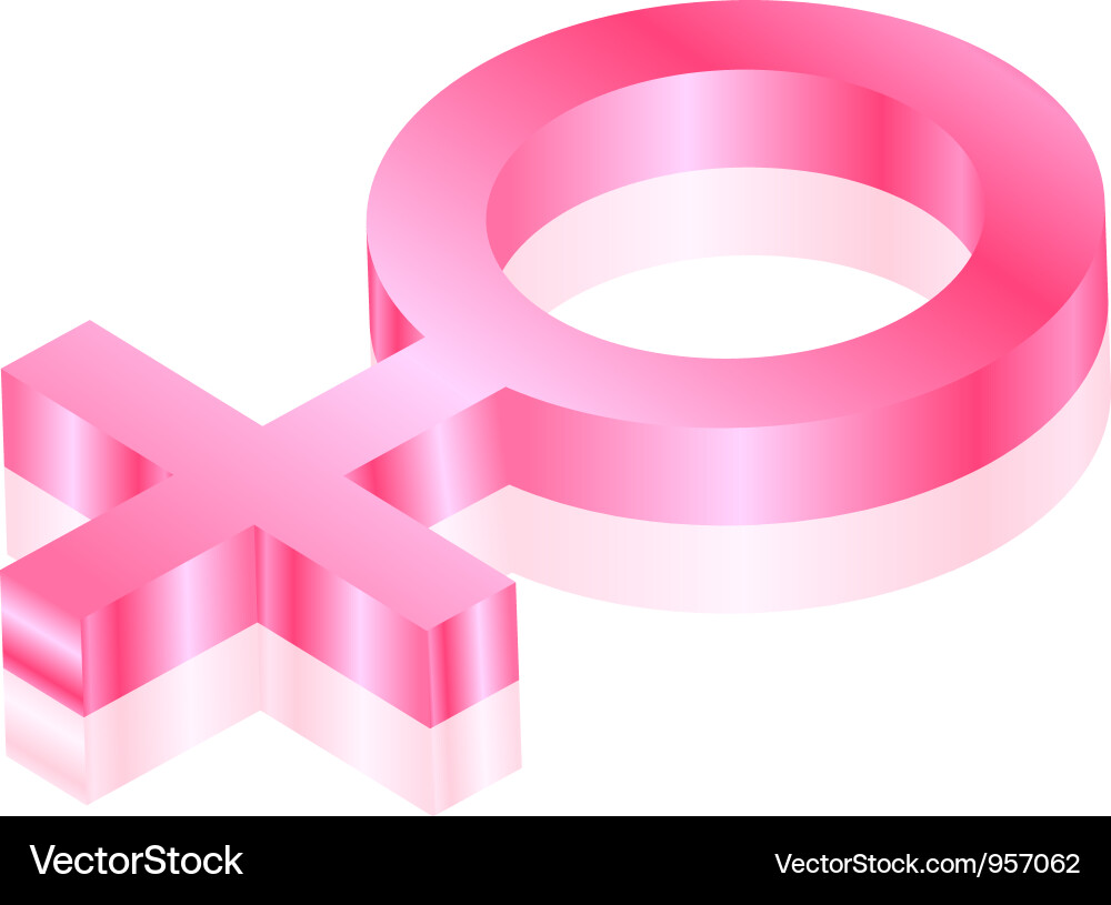 Female sign Royalty Free Vector Image - VectorStock