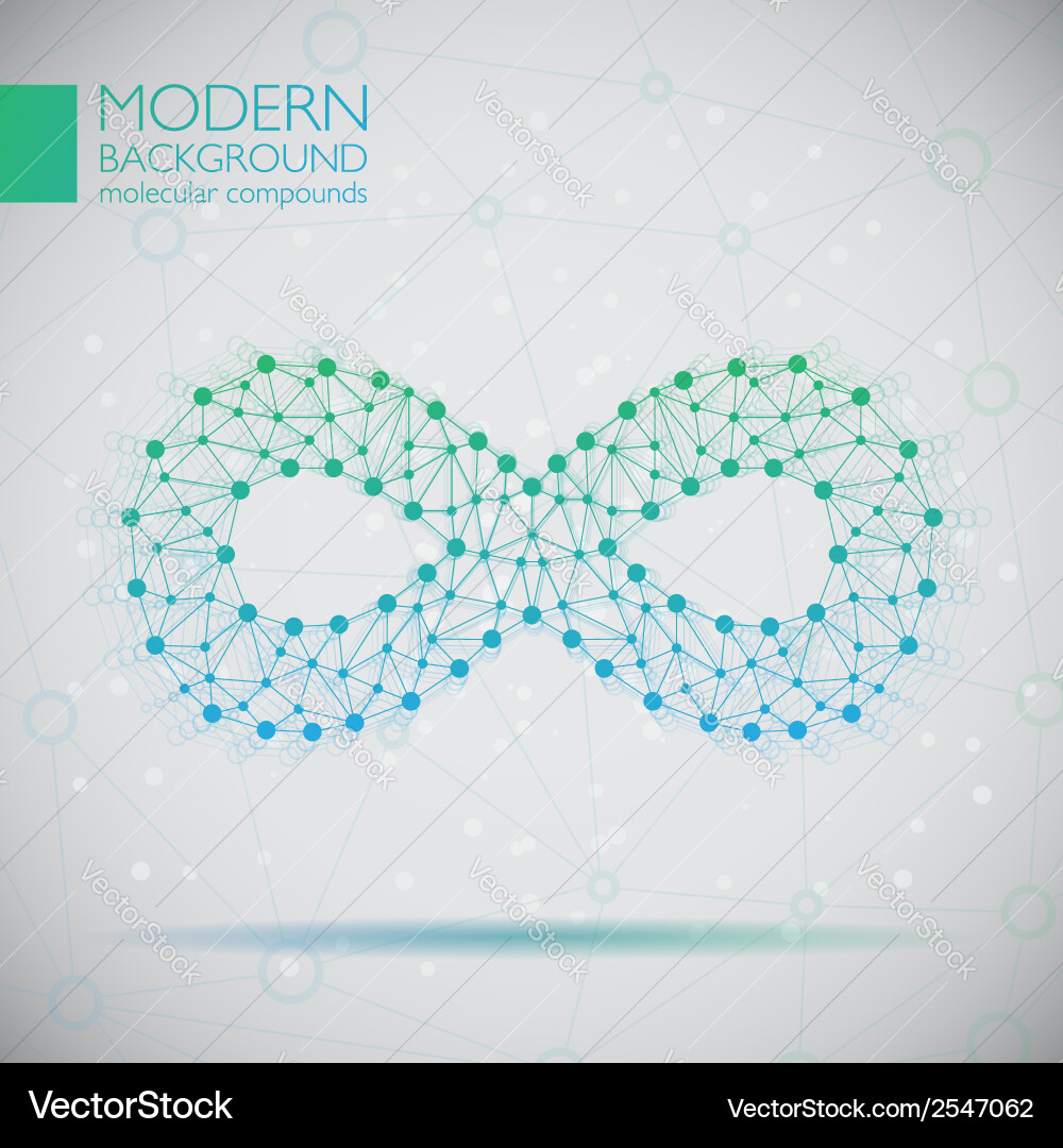 Modern Infinity Network Icon Royalty Free Vector Image