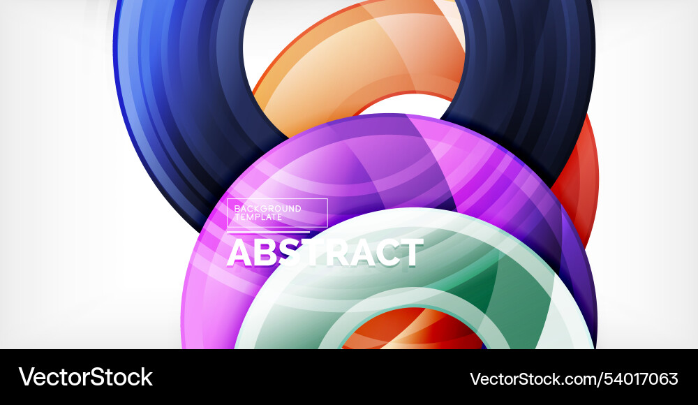 Circles round elements ring shapes premium Vector Image