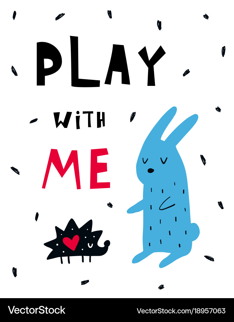 Kids poster Royalty Free Vector Image - VectorStock