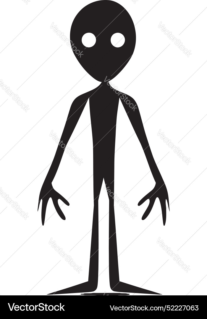 Sketchy simplicity monochrome stickman cartoon Vector Image