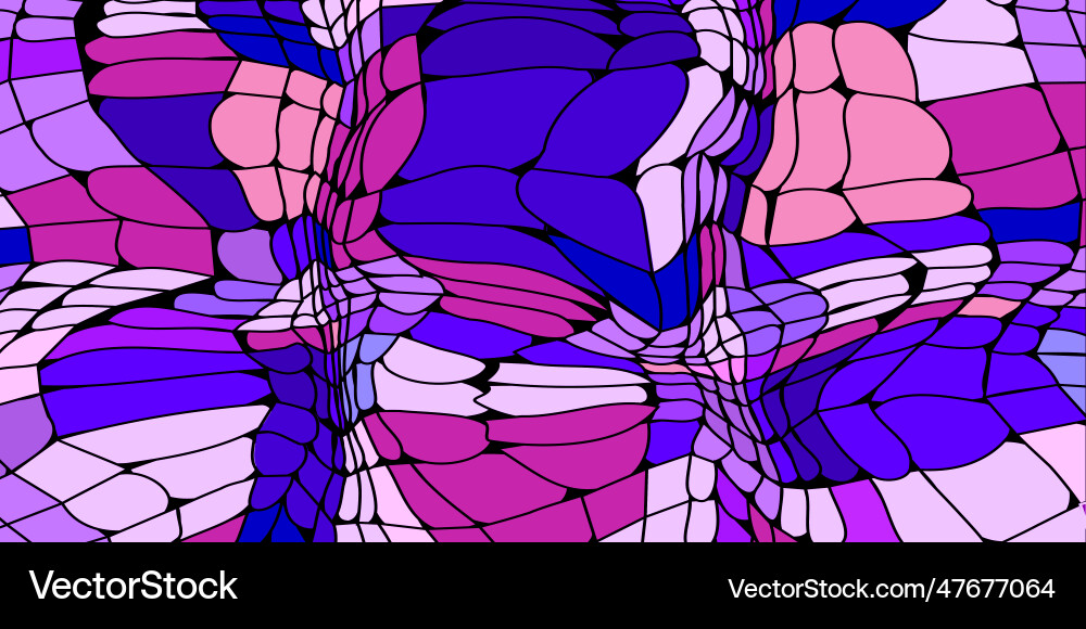 Abstract Stained Glass Mosaic Royalty Free Vector Image