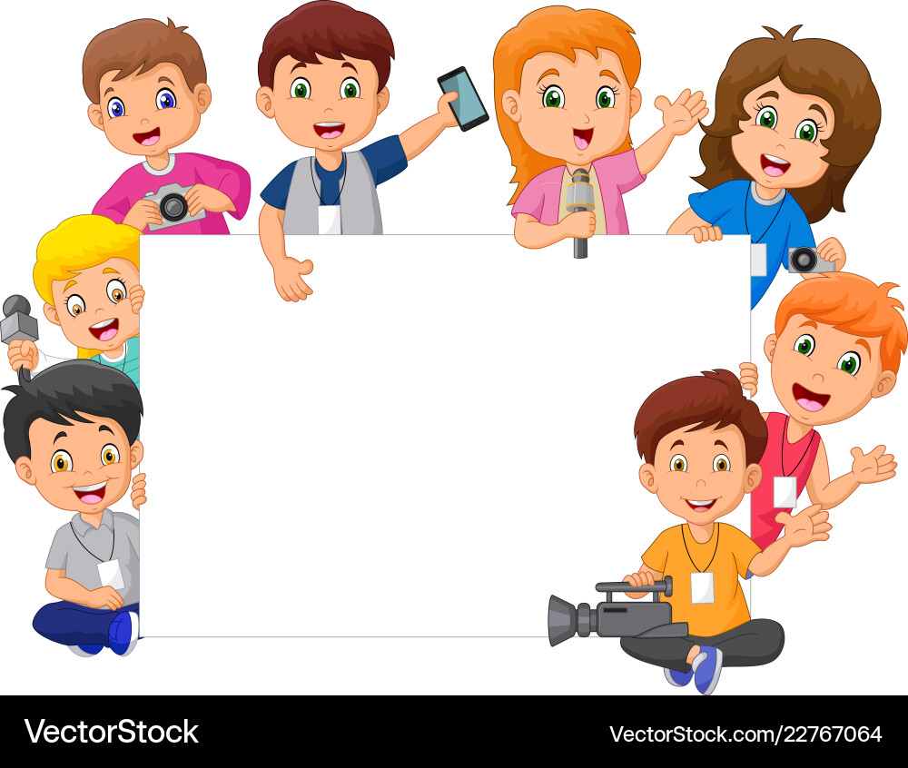 Journalist Kids Vector Images (over 200)