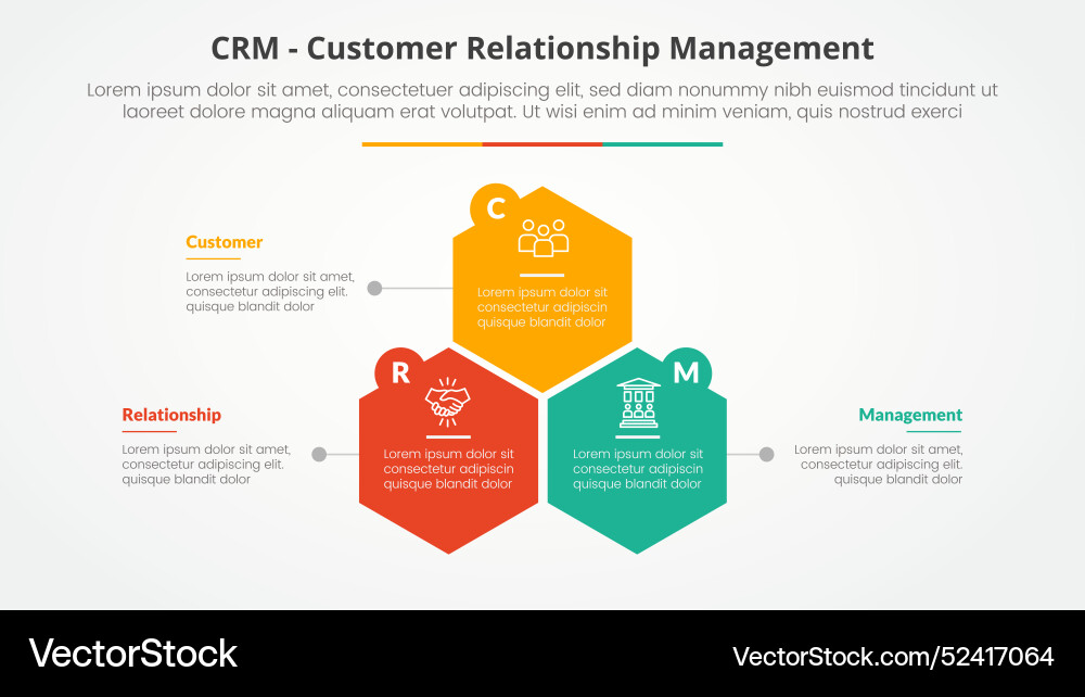 Crm customer relationship management infographic Vector Image