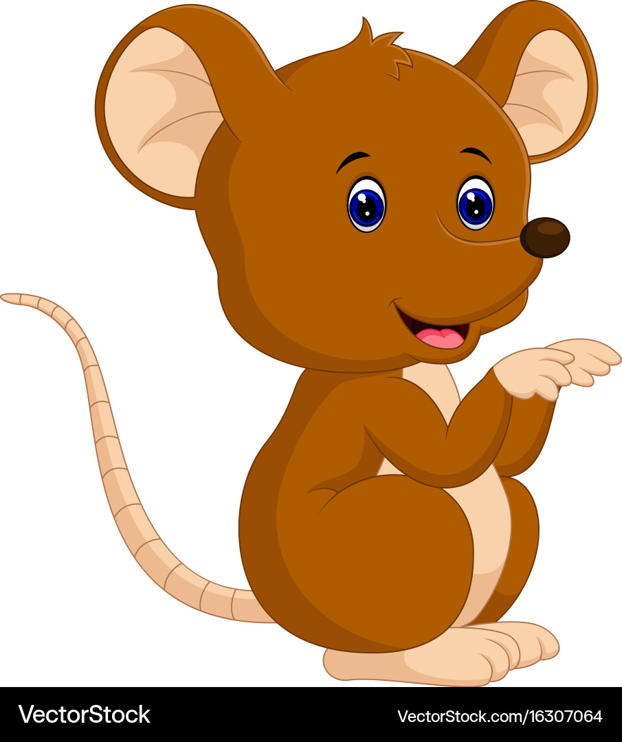 Cute mouse cartoon Royalty Free Vector Image - VectorStock