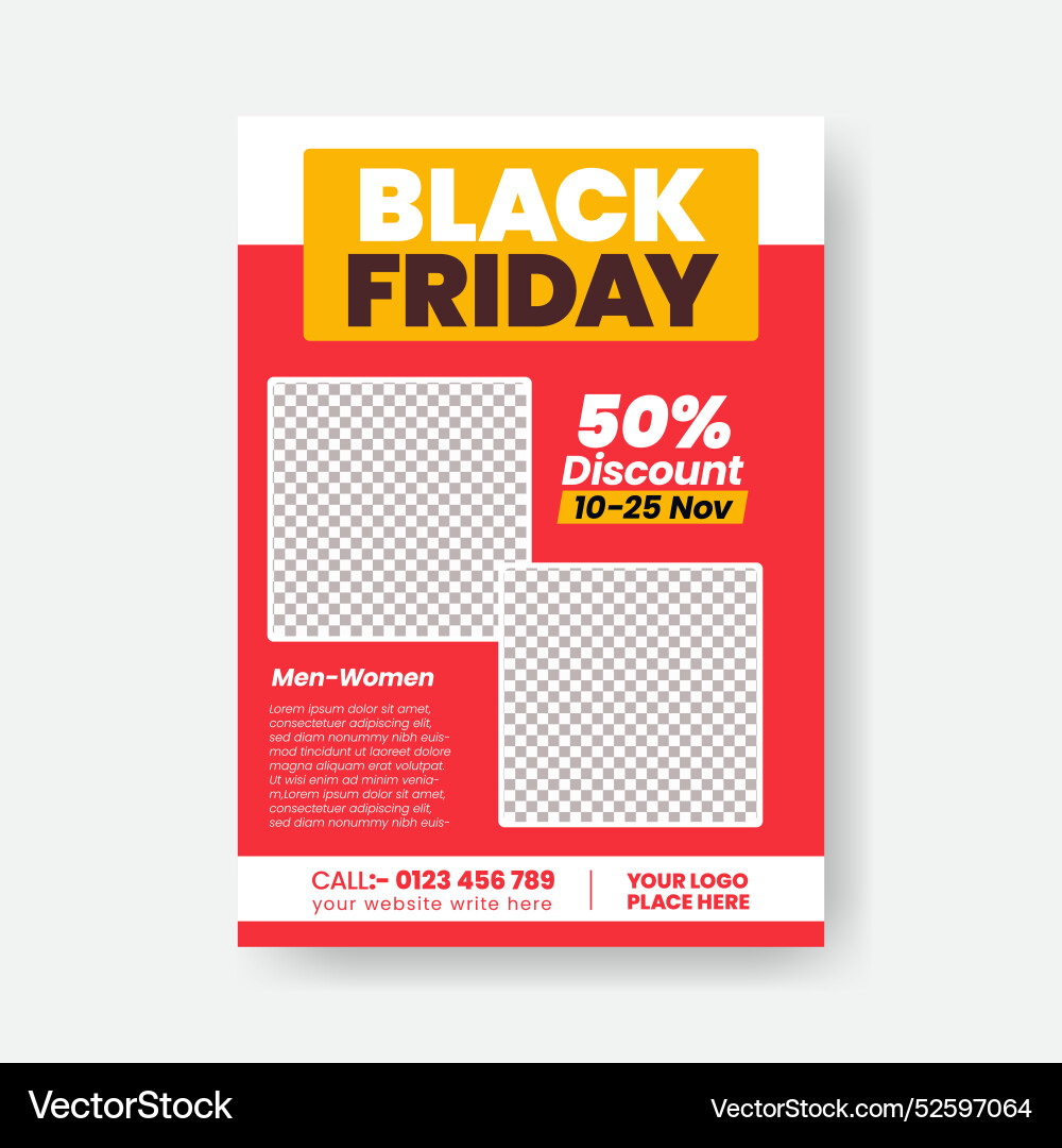 Ecommerce sale offer print flyer or poster Vector Image