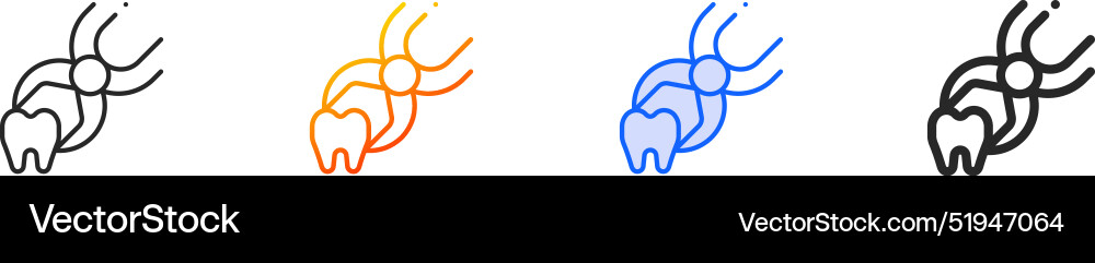 Extraction Iconthin Linear Gradient Blue Stroke Vector Image