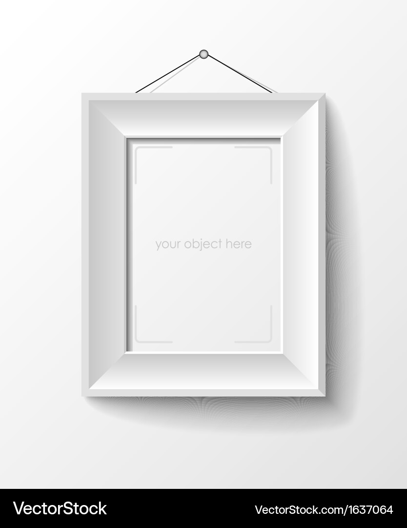 White frame Royalty Free Vector Image - VectorStock