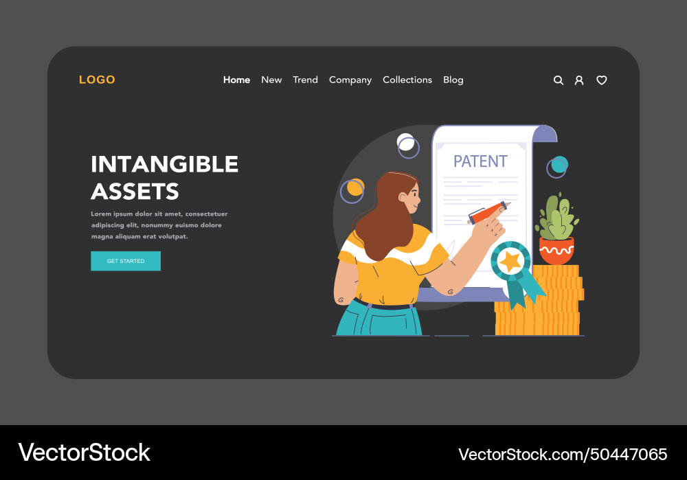 Amortization and depreciation dark or night mode Vector Image