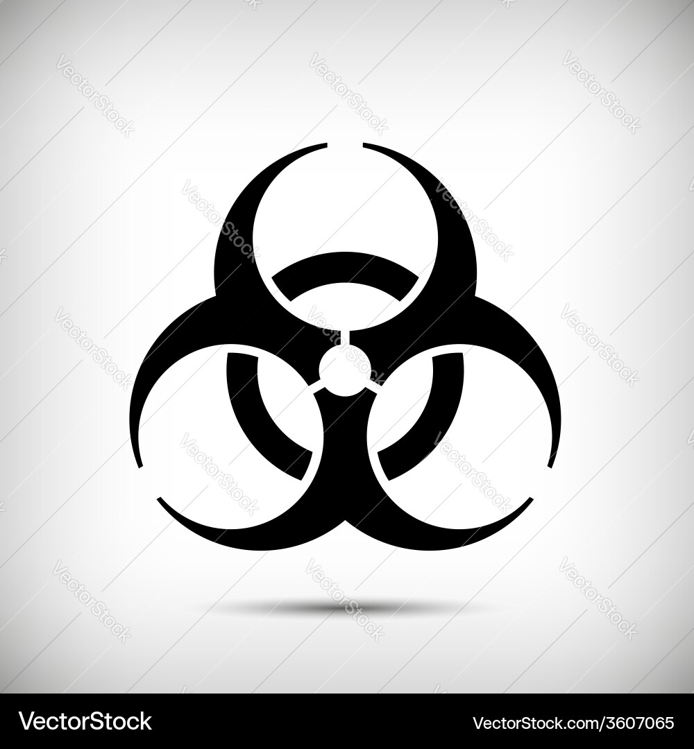Biohazard sign Royalty Free Vector Image - VectorStock