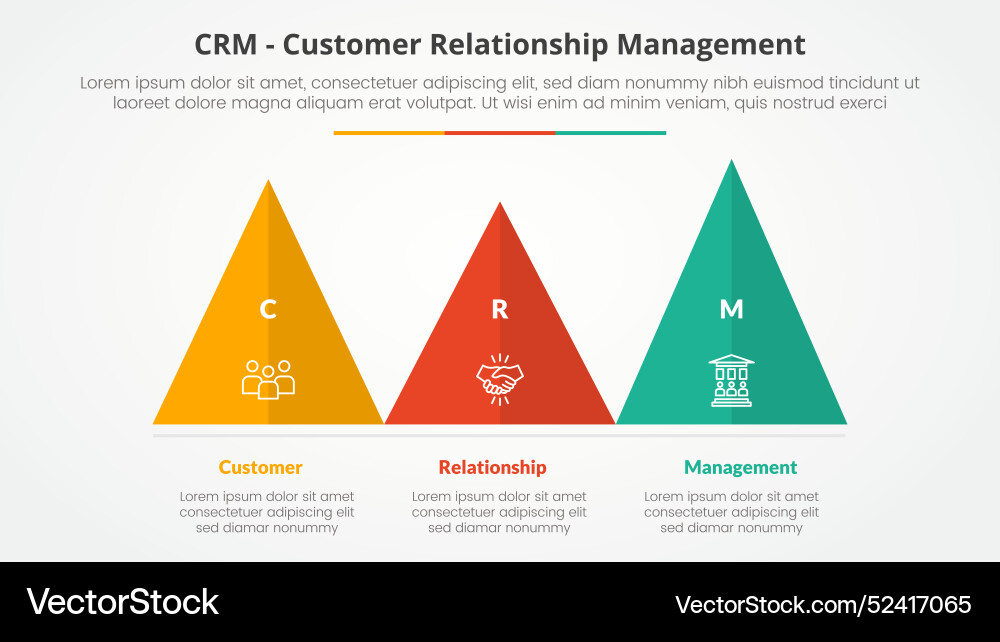 Crm customer relationship management infographic Vector Image
