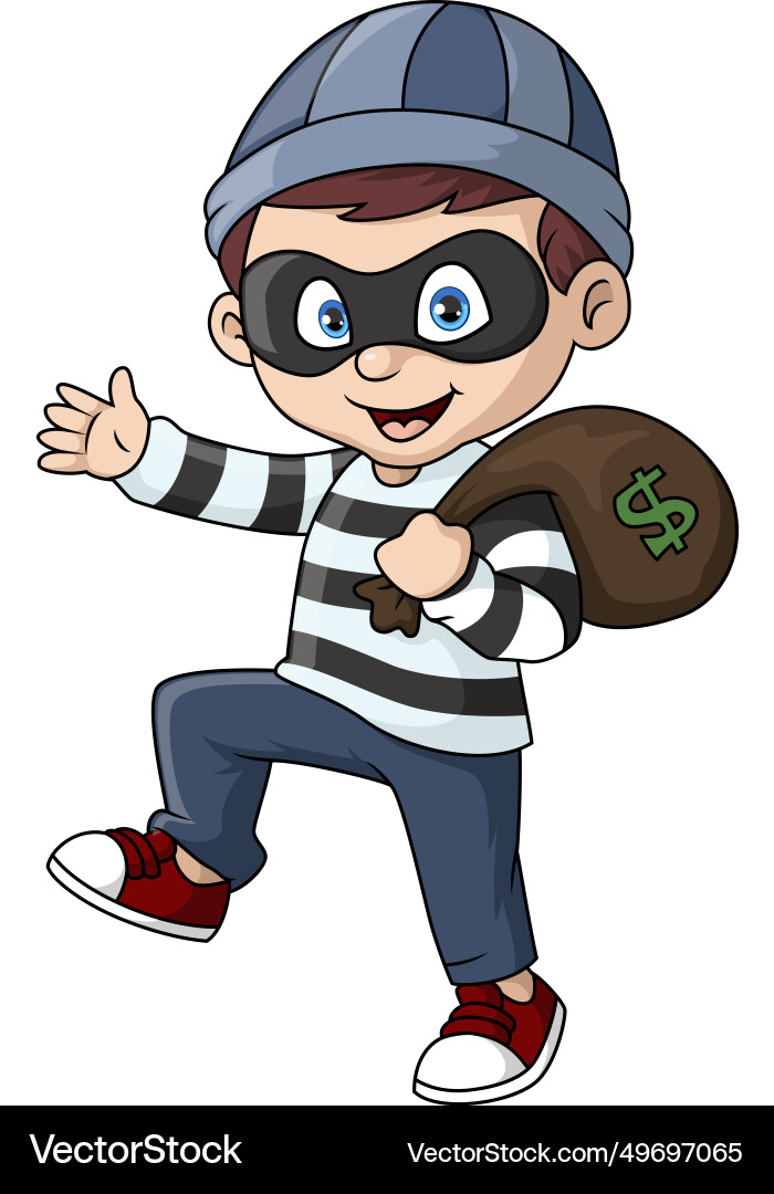 Thief Cartoons Kids Vector Images (over 310)