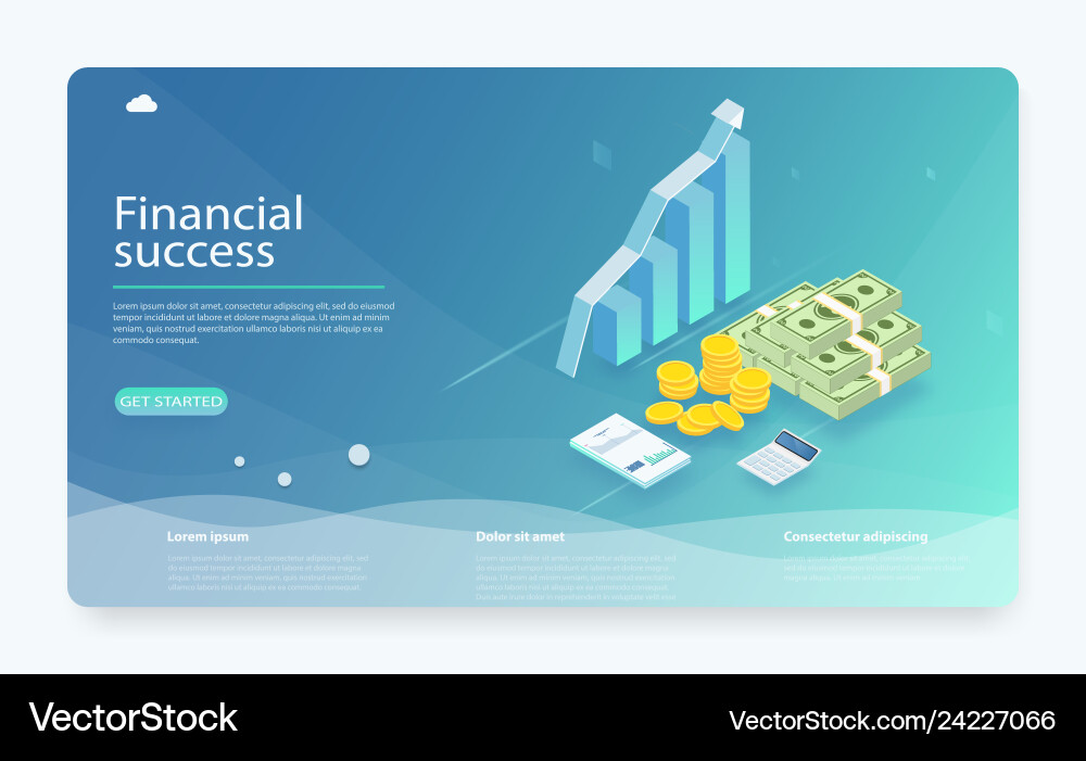 Financial research concept Royalty Free Vector Image