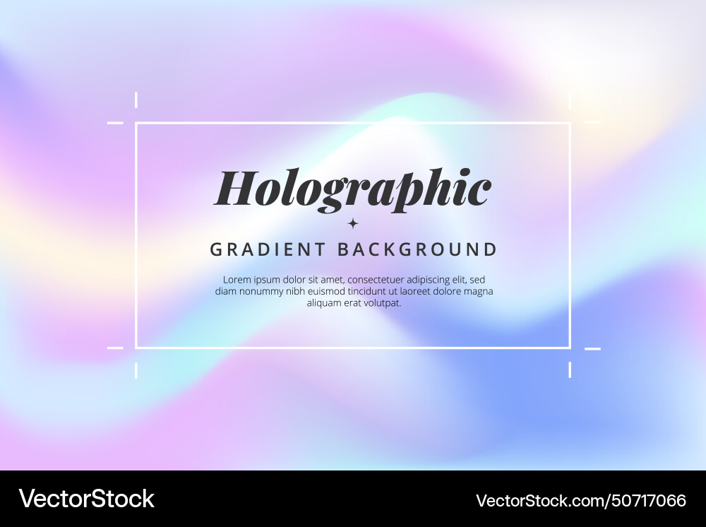 Holographic effect background colourful fluid Vector Image Holographic effect background colourful fluid Vector Image