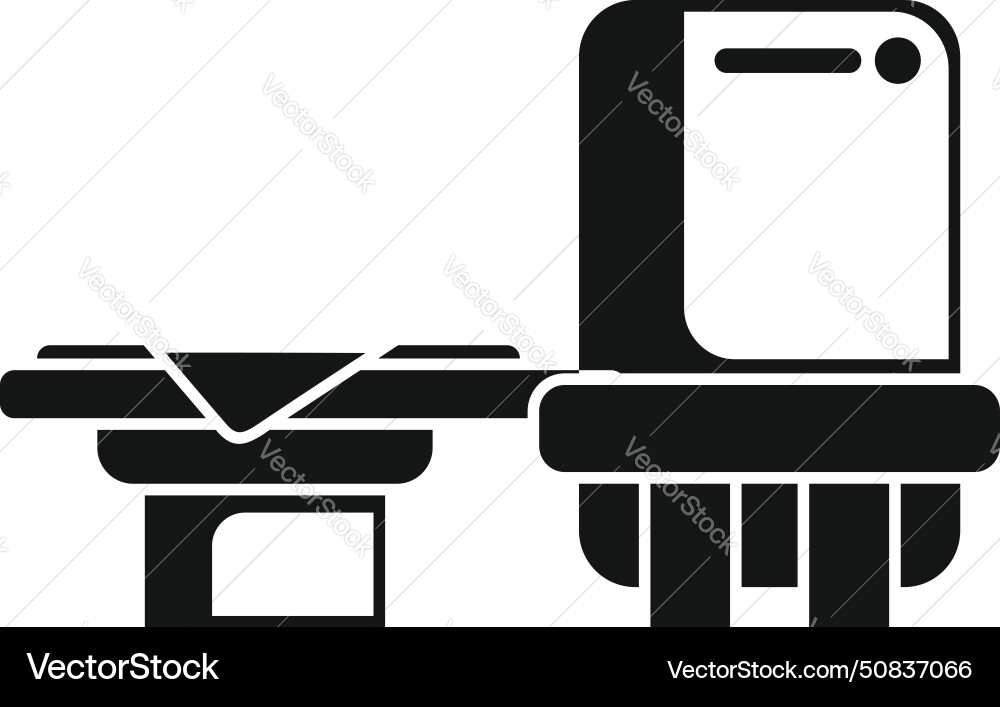 Monitor diagnostic device icon simple scan Vector Image