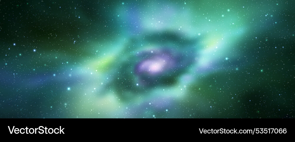 Space background with realistic nebula Royalty Free Vector