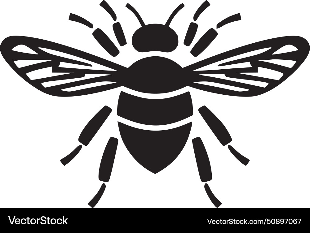 Fly - minimalist and flat logo Royalty Free Vector Image