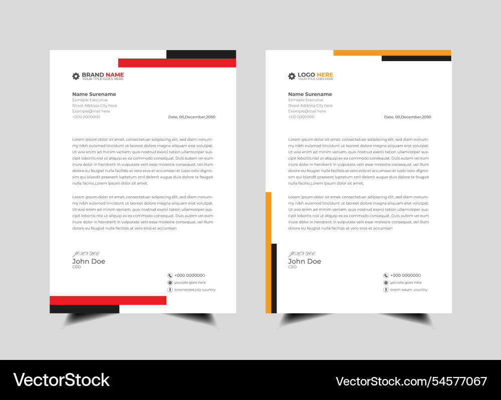 Modern creative and clean business style Vector Image