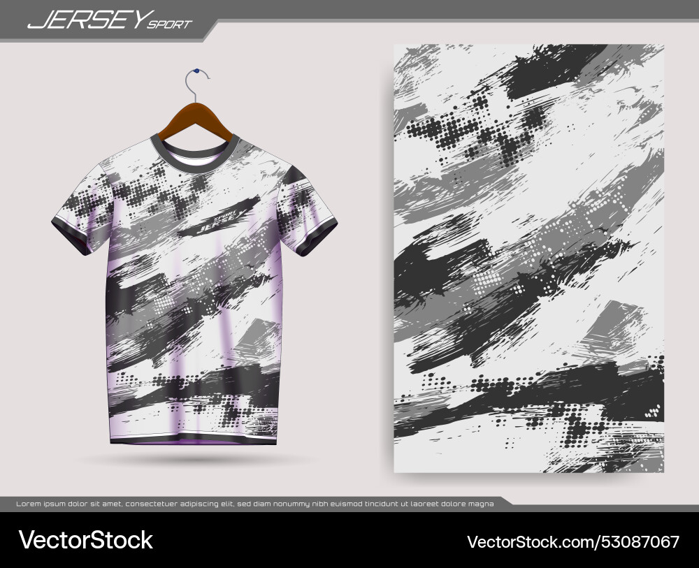 Sports geometric racing jersey design Royalty Free Vector
