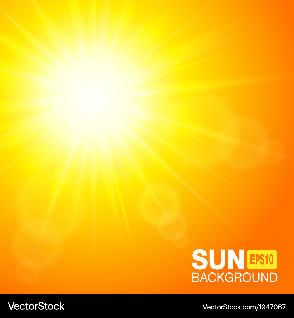 Sun background Royalty Free Vector Image - VectorStock