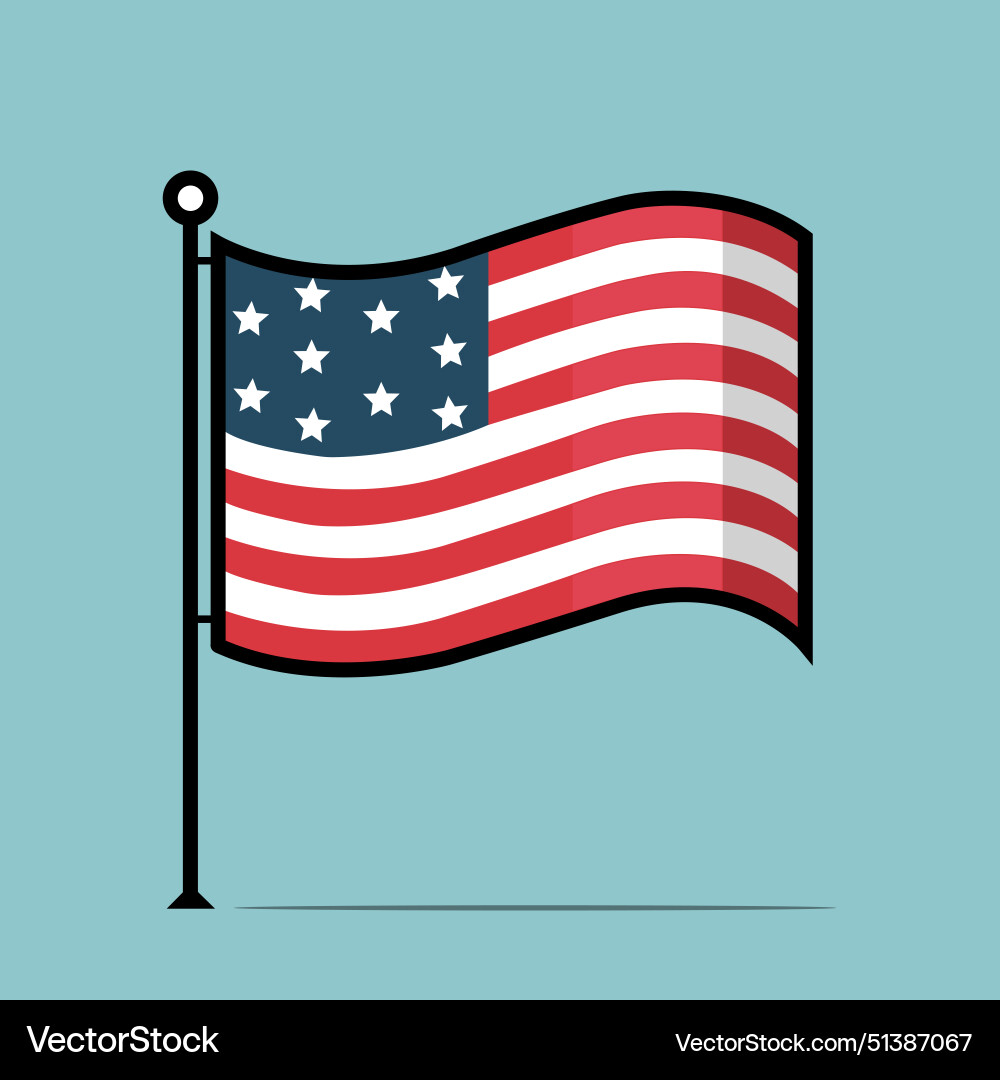 Usa flag Royalty Free Vector Image - VectorStock