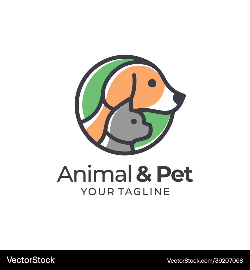 Animal and pet logo designs Royalty Free Vector Image