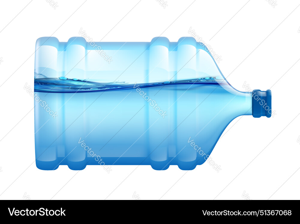 Big plastic bottle with drinking water Royalty Free Vector