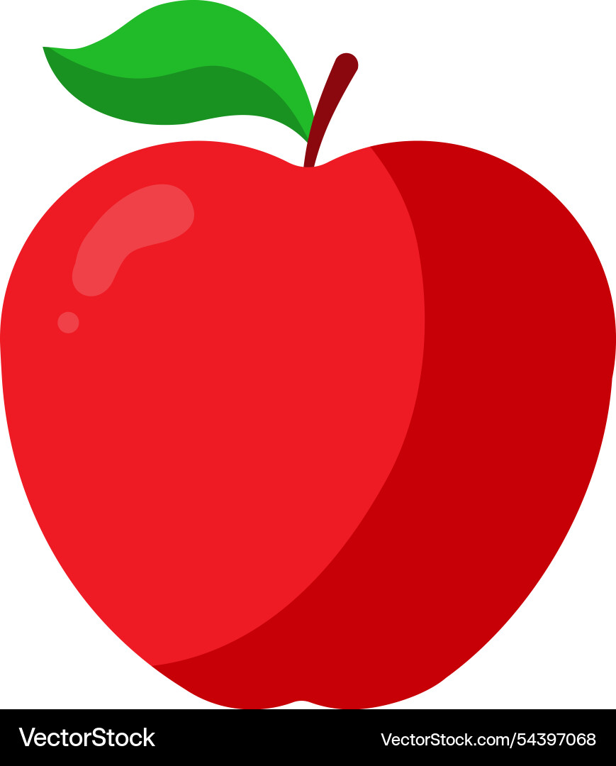 Fresh apple Royalty Free Vector Image - VectorStock