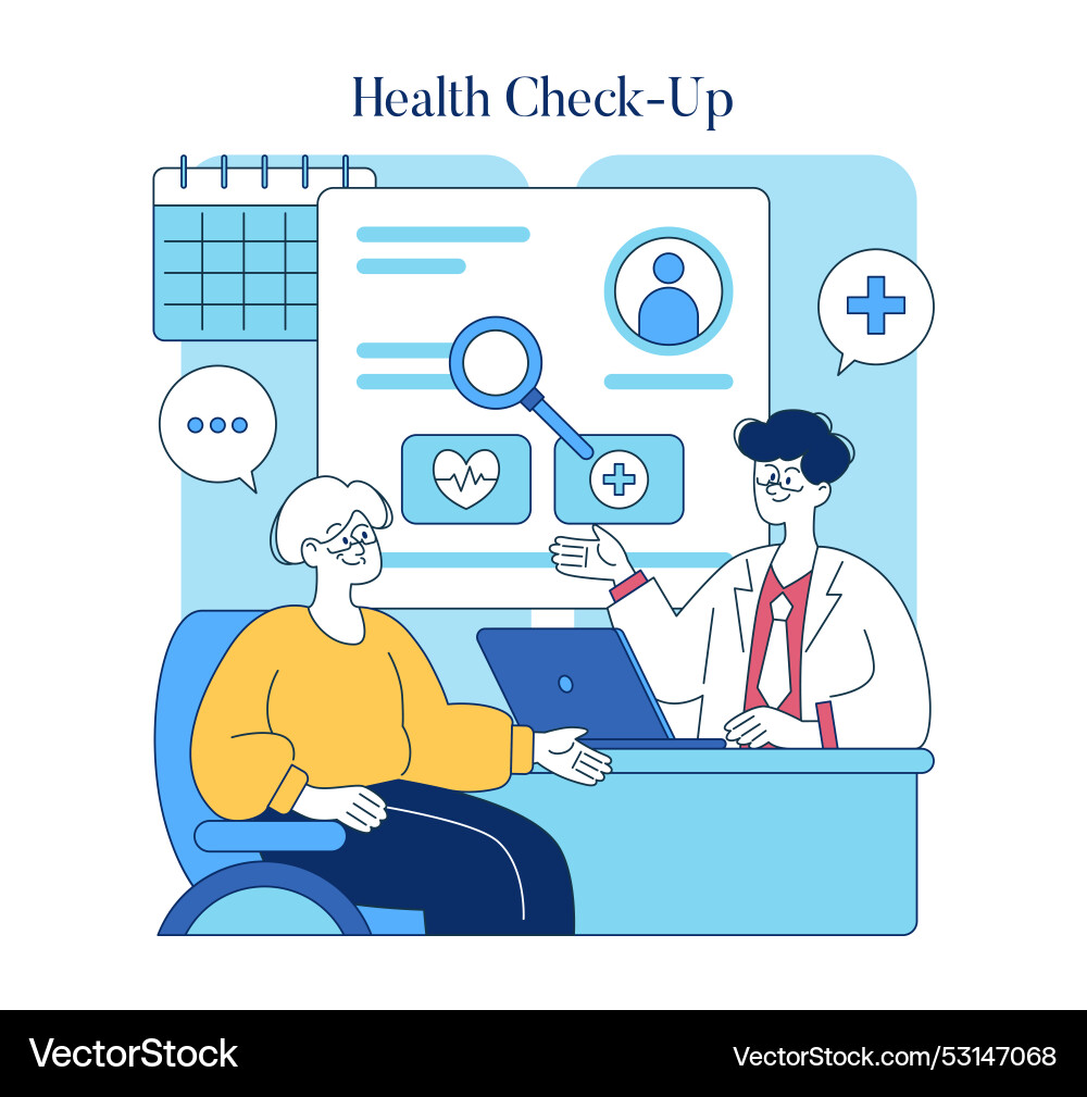 Health prevention flat Royalty Free Vector Image