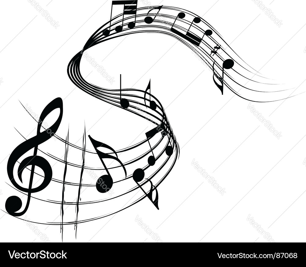 Notes staff Royalty Free Vector Image - VectorStock