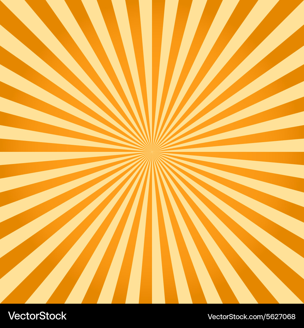 Sunburst ray retro background Royalty Free Vector Image