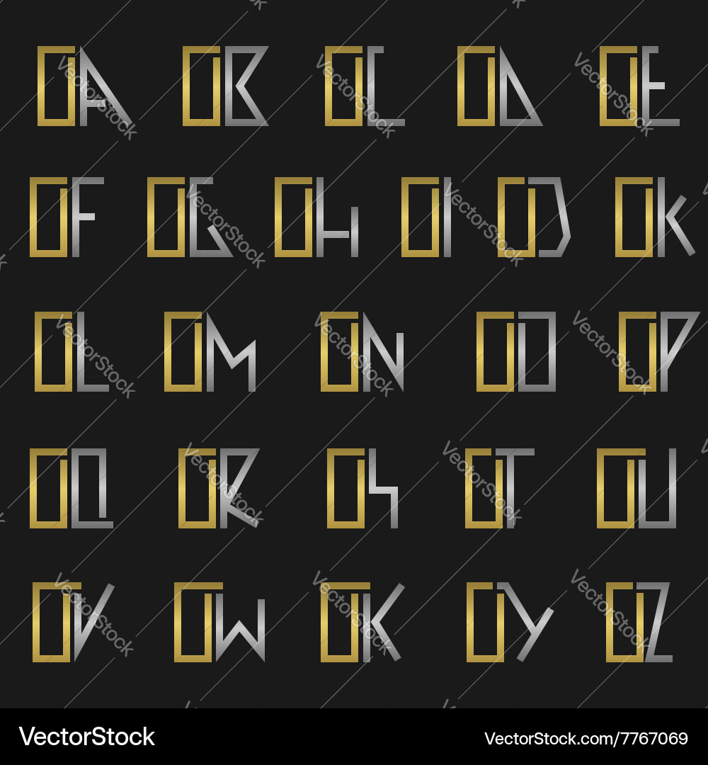 Buchstaben o mit Alphabet Lizenzfreies Vektorbild