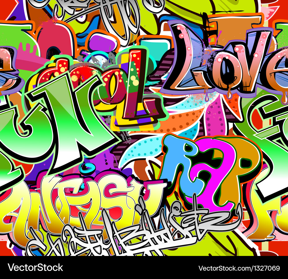 Graffiti wall Royalty Free Vector Image - VectorStock