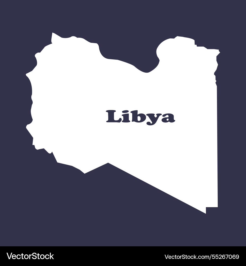 Libya map icon design Royalty Free Vector Image