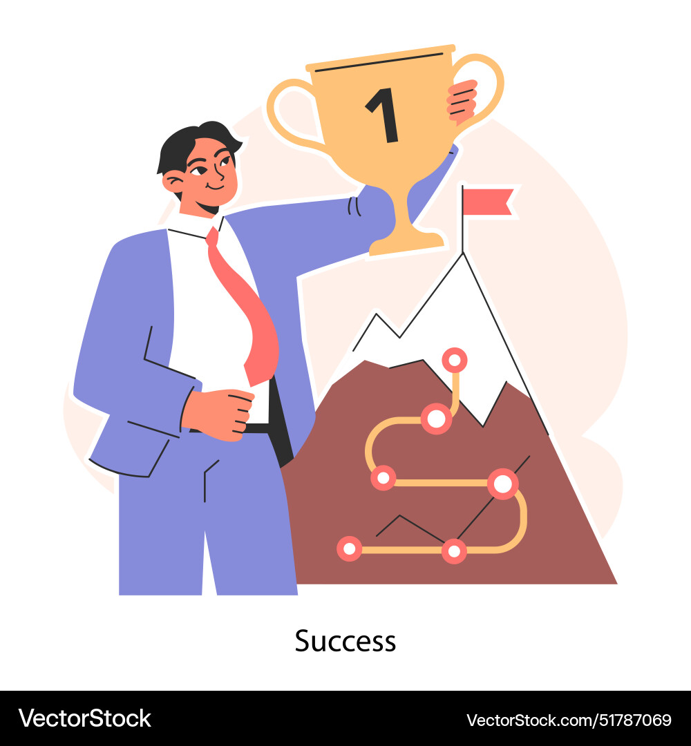 Self-development increasing of individual Vector Image