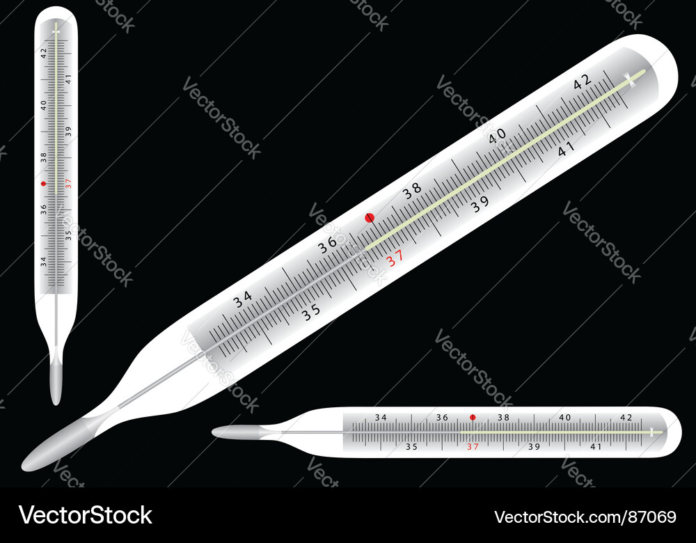Thermometer icons Royalty Free Vector Image - VectorStock