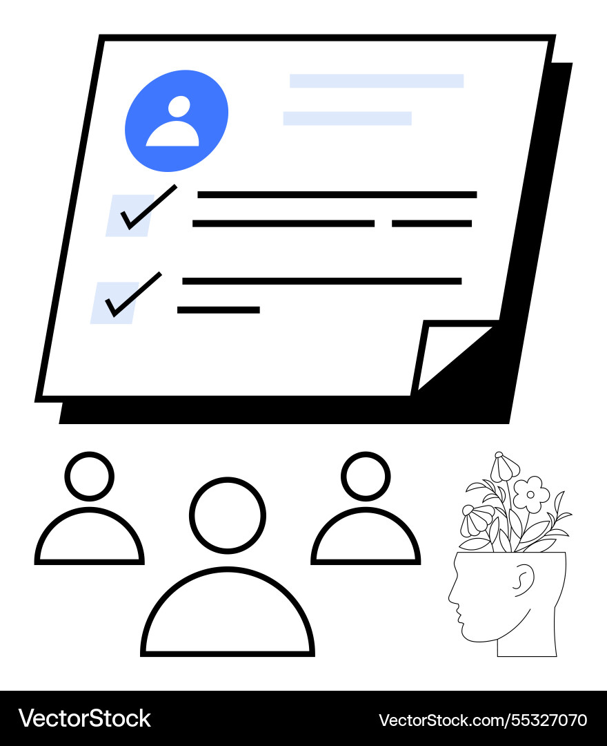 Human resources profile evaluation with task Vector Image
