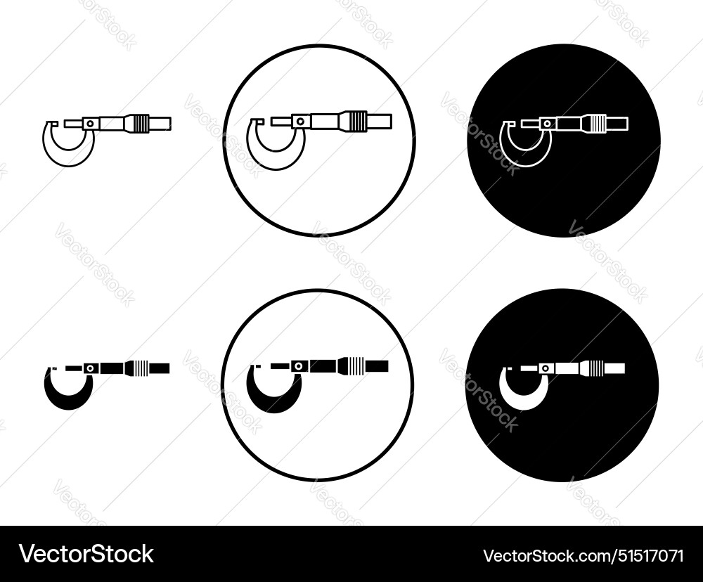 Mikrometer Icon Lizenzfreies Vektorbild - VectorStock