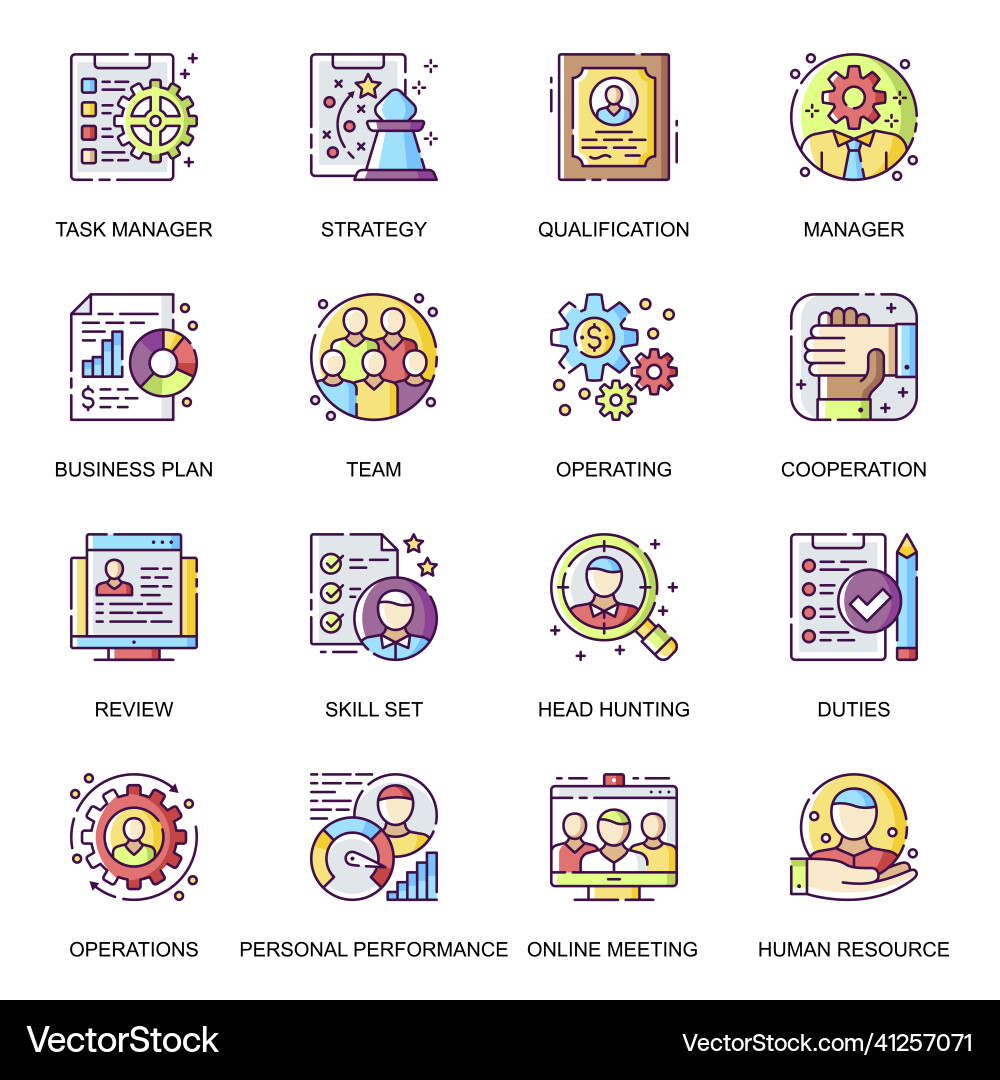 People Management Icons - Skills & Performance