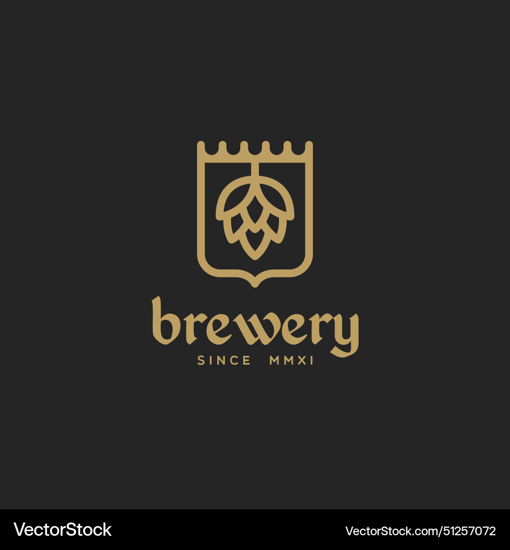 Brewery logo Royalty Free Vector Image - VectorStock