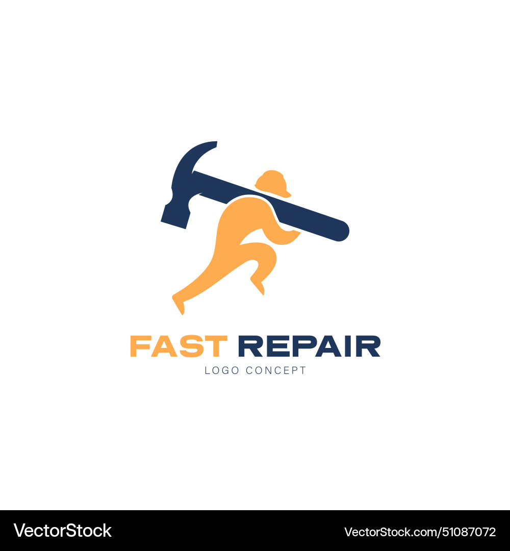 Carpenter builder logo symbol Royalty Free Vector Image