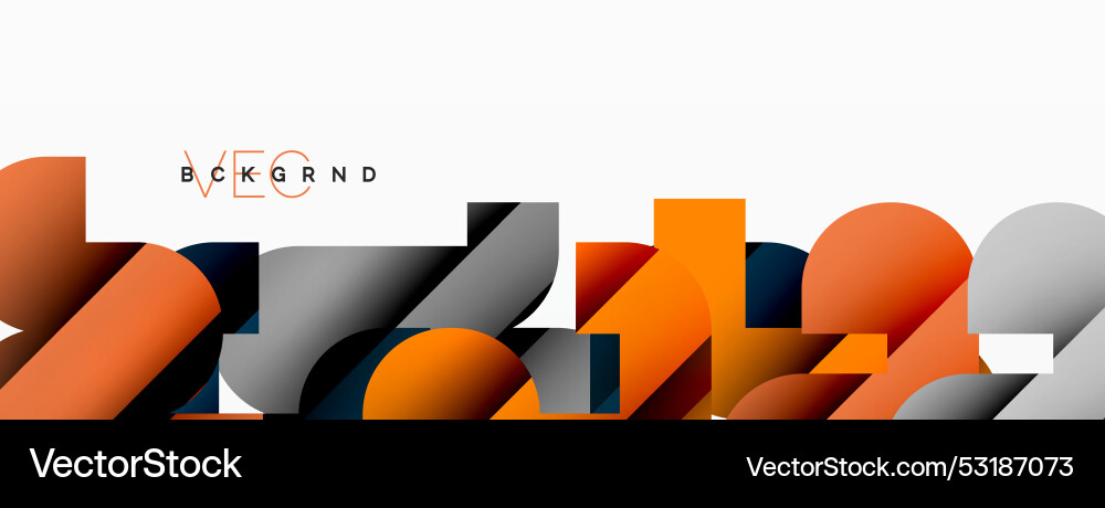 Abstract background colorful geometric curve Vector Image